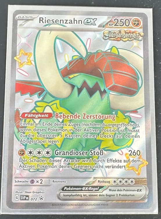 Riesenzahn ex 072 Promo Deutsch Pokémon (Neu (gemäss Beschreibung)) in ...