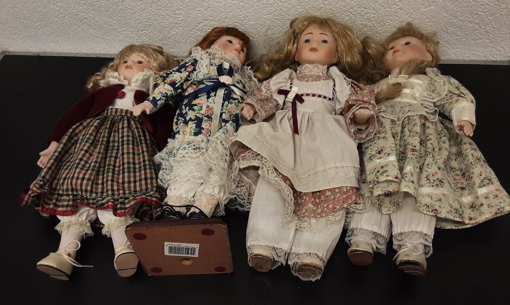 4 Porcelain Dolls Collection Vintage Style | Kaufen auf Ricardo