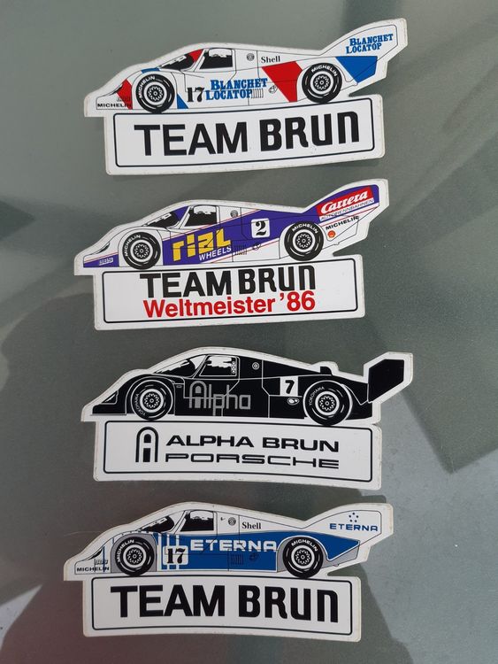 Walter Brun Porsche Sticker (2) (Neu (gemäss Beschreibung)) in ...