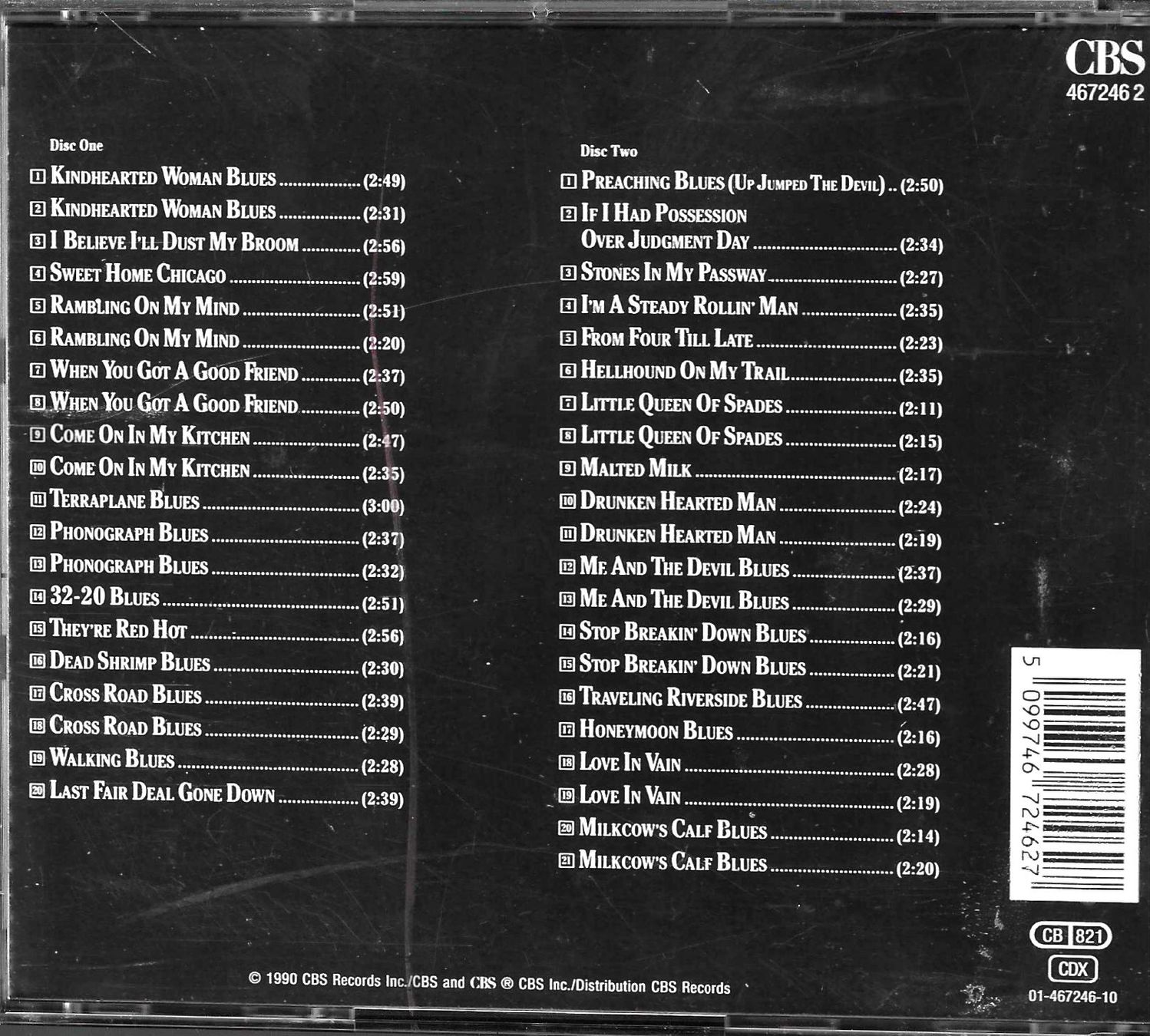 Robert Johnson 2CD's Box - The Complete Recordings (Gebraucht) in ...