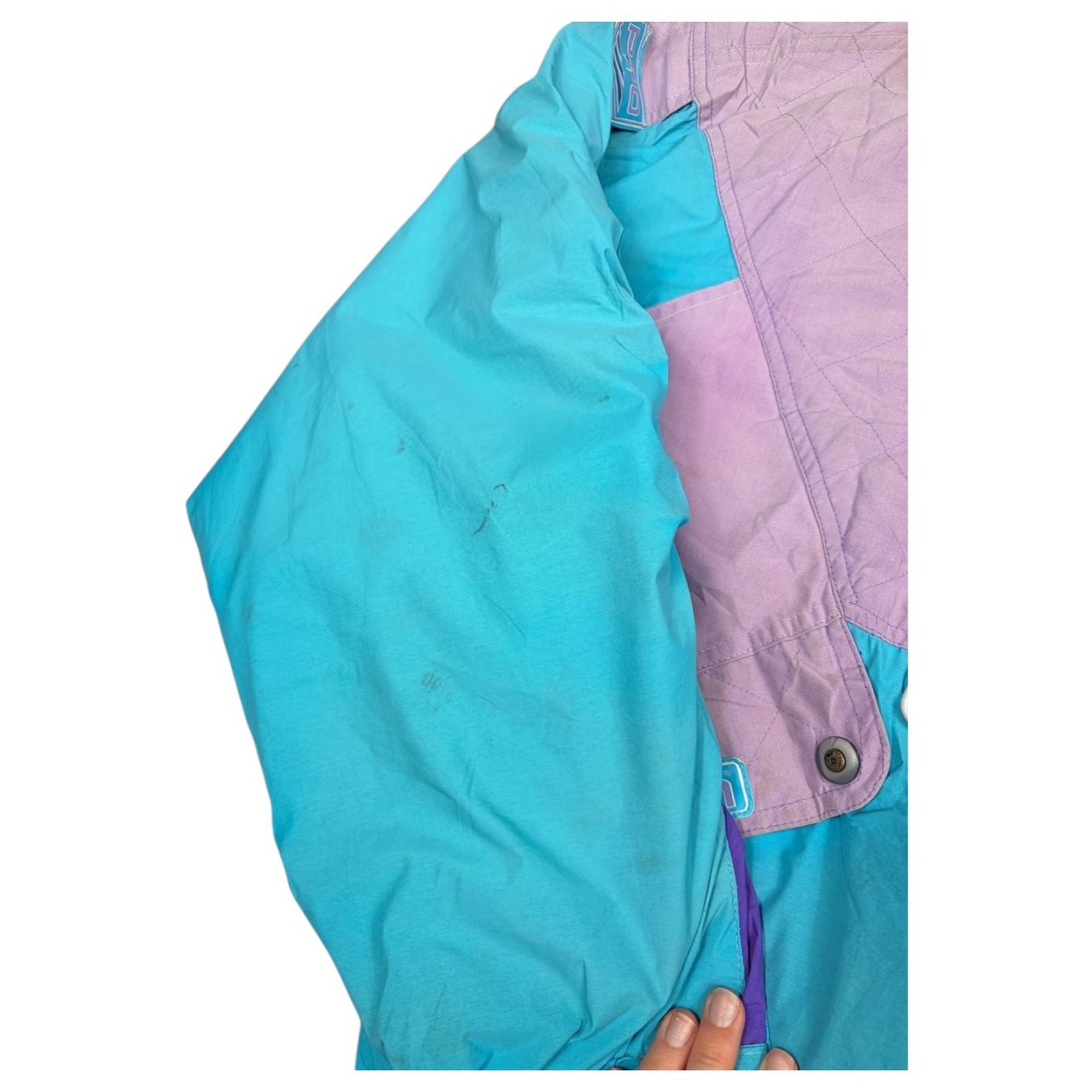 Veste de ski Vintage Pro-AM Reusch turquoise et rose - M (Neuf (Voir ...
