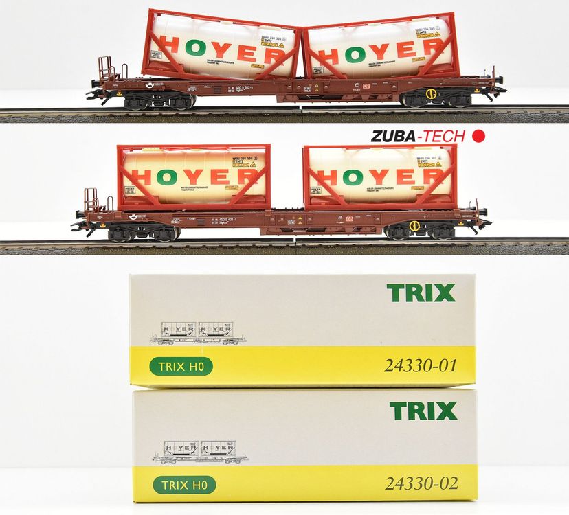 Trix 2x Containerwagen der DB, H0 GS mit OVP (Gebraucht) in St. Gallen ...
