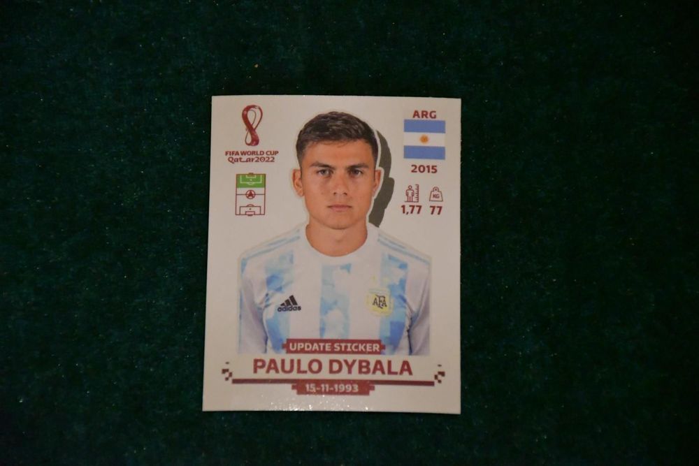 Panini WM Update Sticker Paulo Dybala Weltmeister 2022 - RAR (Neu ...