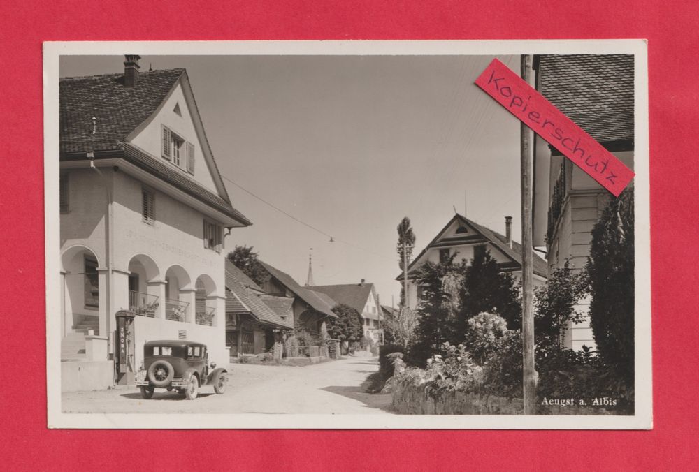 Aeugst am Albis (ZH) Bezirk Affoltern Echtfoto-Ansichtskarte (Gebraucht ...