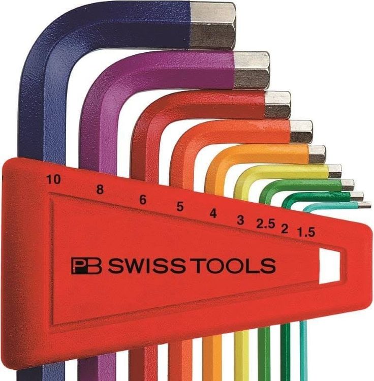 PB SWISS TOOLS FARBIGE INBUSSCHLÜSSELSATZ PB 210 HRBCN (Neu und ...