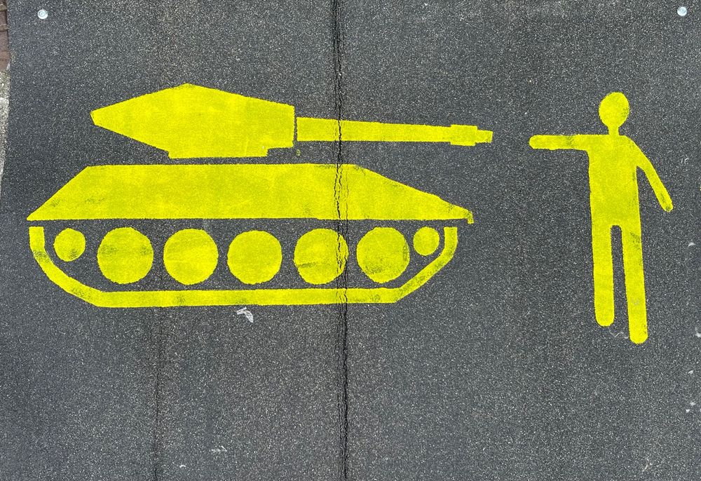 Hani Abbas (1977) Gemälde aus Asphalt | Kaufen auf Ricardo