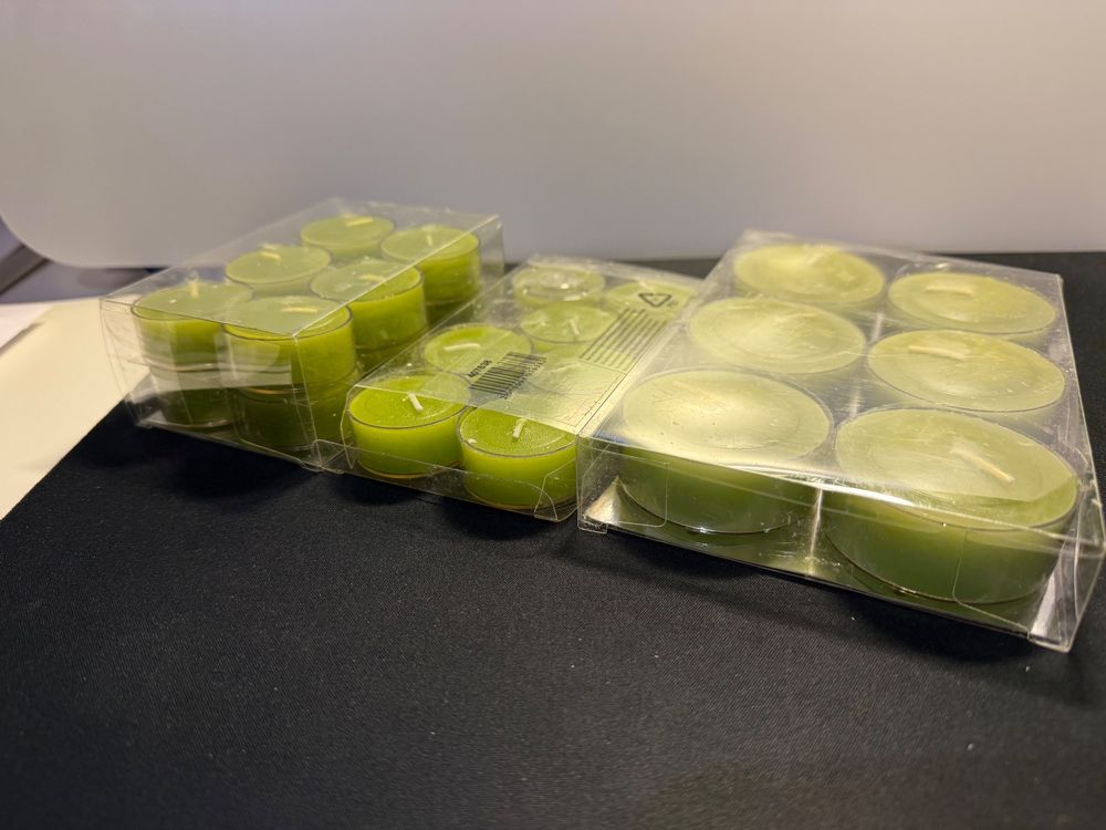 25 Teelichter Grün, 3 Packungen, Neu, Stimmungsvoll! (Neu und ...