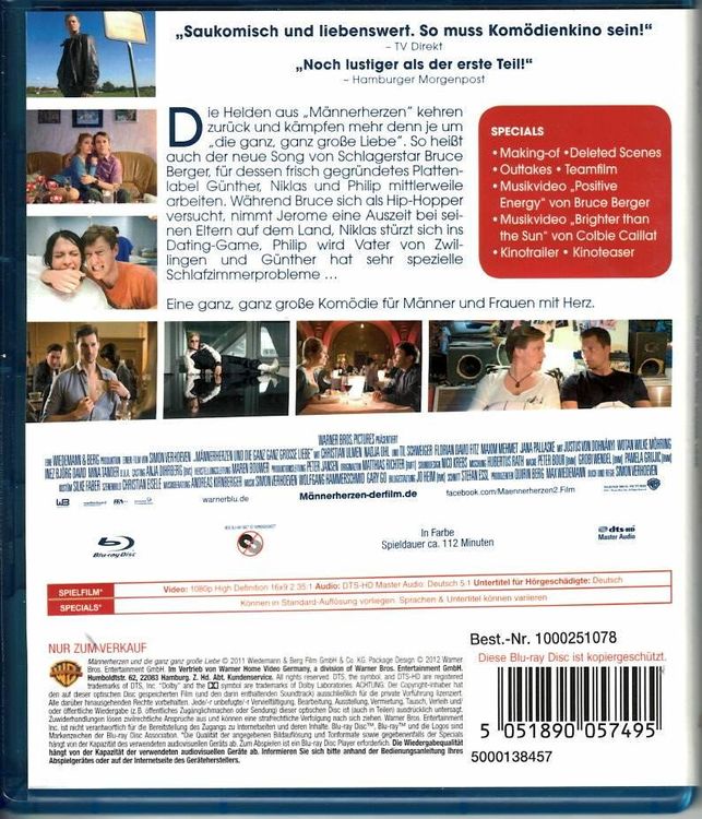 Männerherzen - Til Schweiger - BLURAY (Gebraucht) in Winterthur für CHF 3 – mit Lieferung auf ...