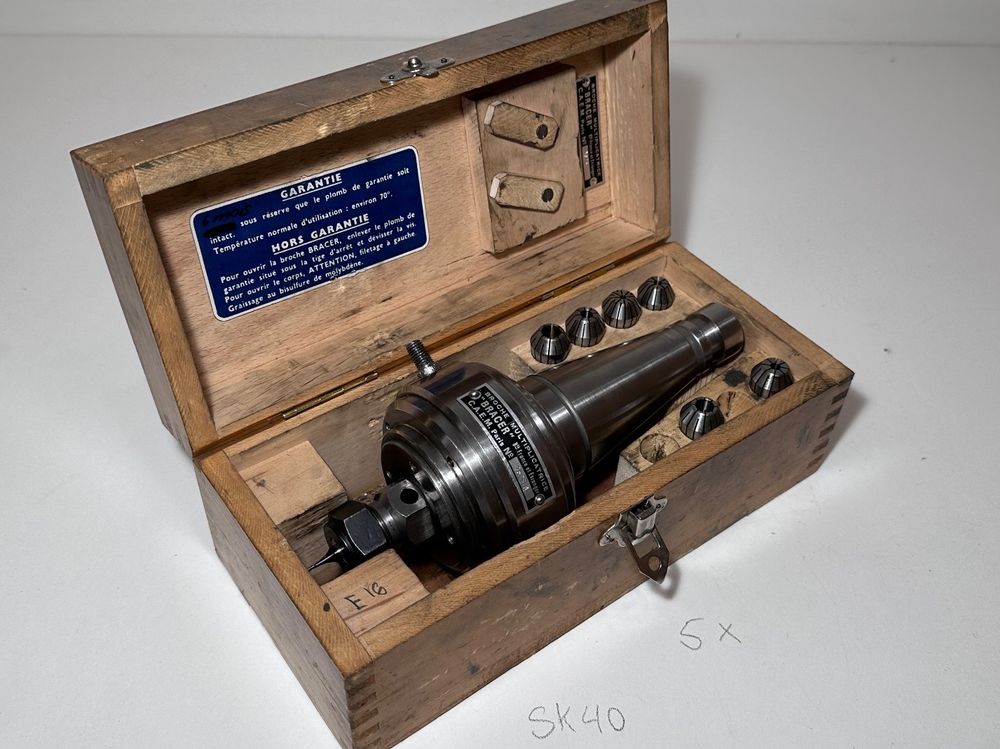 SK40 Schnellaufspindel 5x Gravierspindel ER16 Spindel (Gebraucht) in Boswil für CHF 560 – mit ...