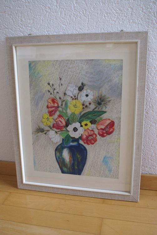 Bild Blumenvase gerahmt | Kaufen auf Ricardo