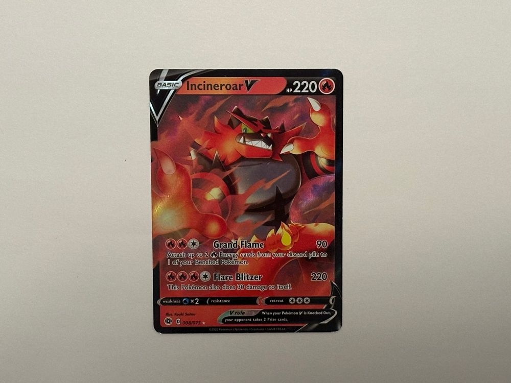 Pokémon Incineroar V Englisch 8/73 neu / boosterfresh (Neu (gemäss ...