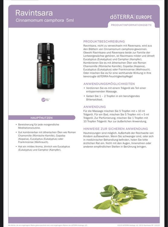 Ravintsara Döterra | Kaufen auf Ricardo