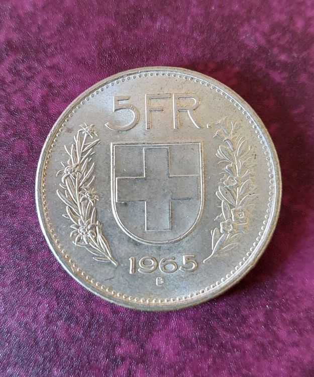 5 Franken 1965 Silbermünze | Kaufen auf Ricardo