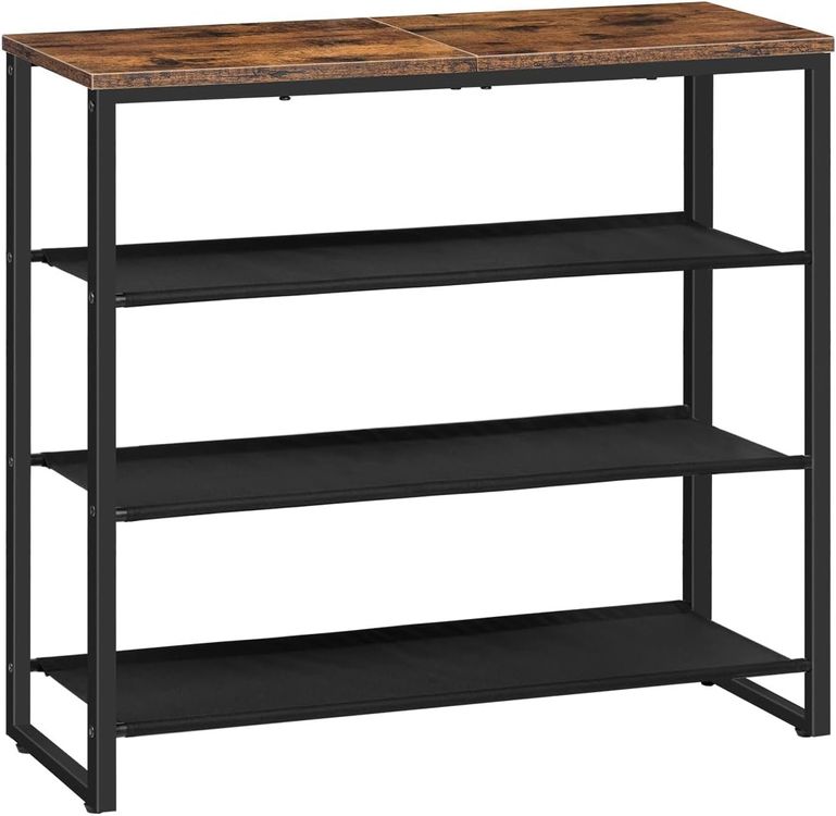 Schuhregal Schuhablage Schuhschrank 4-stufige für 12–16 Paar (Neu und ...