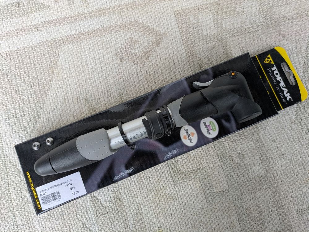 Topeak Mini-Master Blaster DX D Handpumpe Neu | Kaufen auf Ricardo