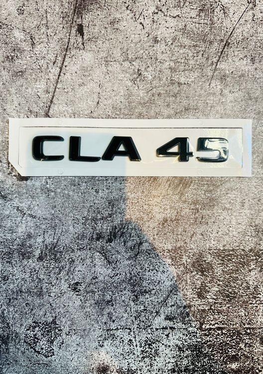 Mercedes AMG CLA45 Emblem Schriftzug Logo aus ABS NEU Chrom (Neu und ...