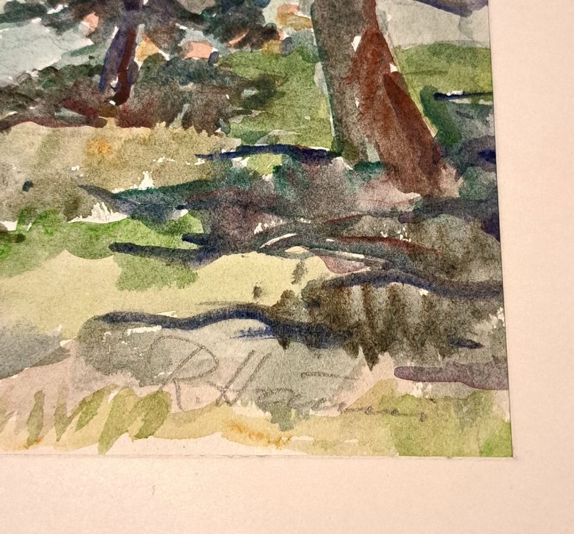 Aquarell von Robert Hänni, signiert (Gebraucht) in Oberdorf NW für CHF 69 – mit Lieferung auf ...