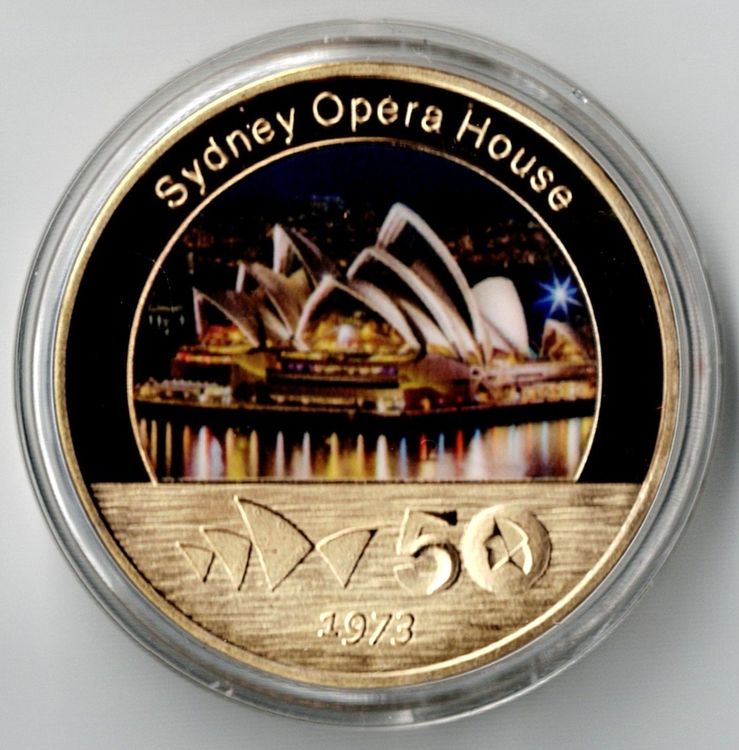Sydney Opera House_zum 50 Jahr Jubiläum_1973_Medaille 5 (Neu (gemäss ...