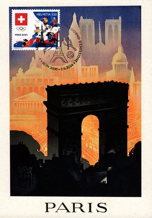 Maximumkarte Olympische Sommerspiele Paris (Neu (gemäss Beschreibung)) in Dottikon für CHF 4 ...
