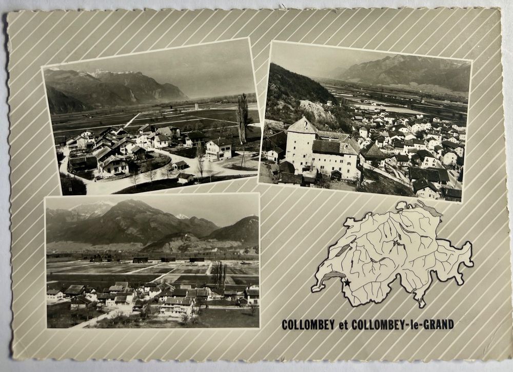 COLLOMBEY-MURAZ - Belle vue d'avion de 1960 env. (Gebraucht) in Lutry ...