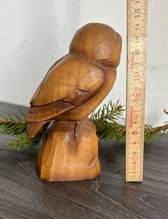 Hans Huggler Eule Brienzer Schnitzerei, Holz, 15 cm | Kaufen auf Ricardo