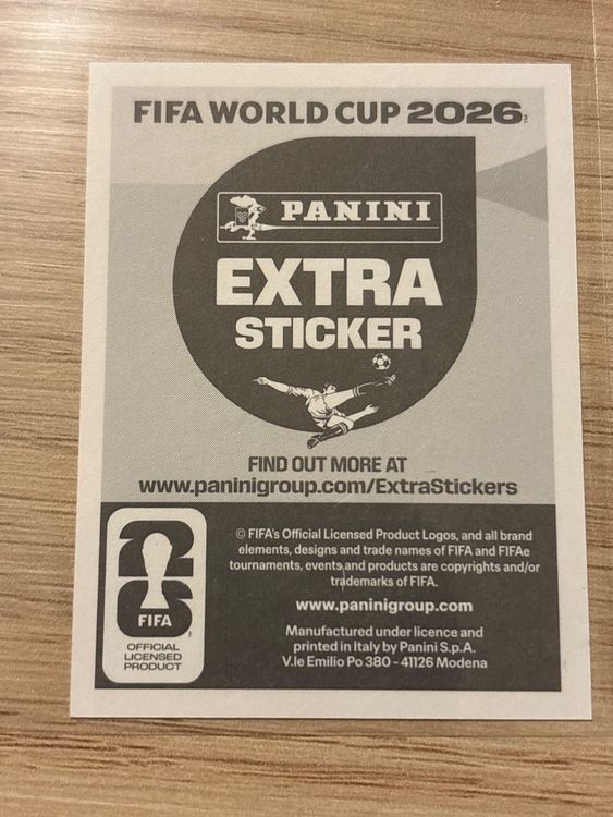 Panini FIFA World Cup 2026 Extra Sticker Luka Modric BRONZE (Neu ...