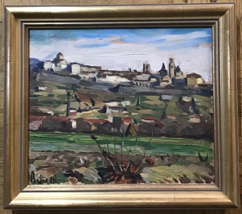 Landschaft Gemälde Unleserlich Signiert | Kaufen auf Ricardo