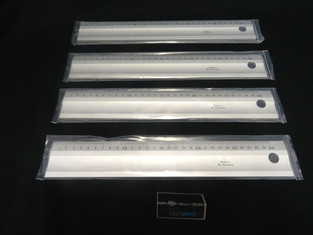 4x Aluminium Massstab 30cm (Neu (gemäss Beschreibung)) in Bülach für ...