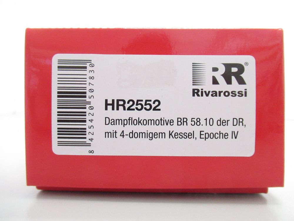Rivarossi HR2552 Dampflok BR58 DR AC Digital mit Sound H0 | Kaufen auf Ricardo