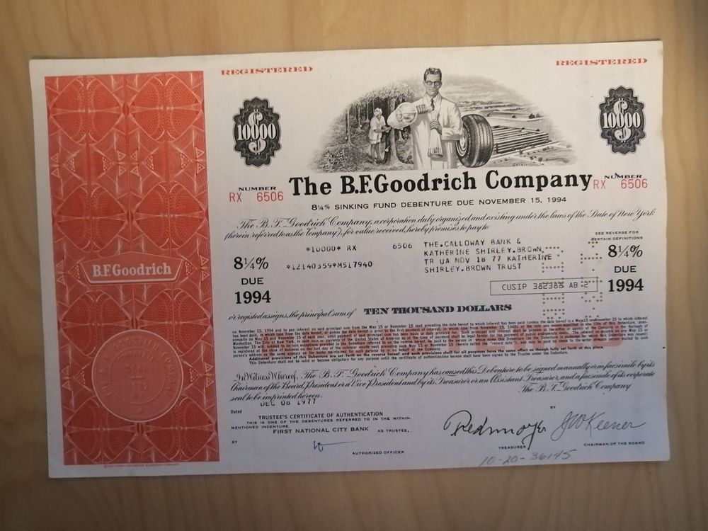 The B.F. Goodrich Company (Gebraucht) in Rüthi (Rheintal) für CHF 3.1 ...