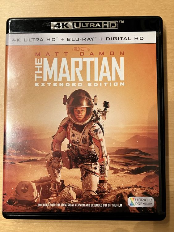 The Martian 4K Ultra HD Blu Ray (ENG+FRA+SPA) (Neu (gemäss Beschreibung ...