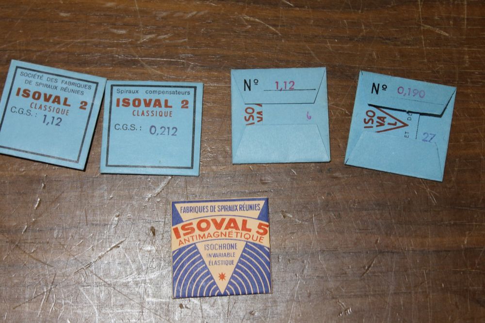 Isoval 2 + 5, Spiraux Spiralfedern Uhrmacher | Kaufen auf Ricardo