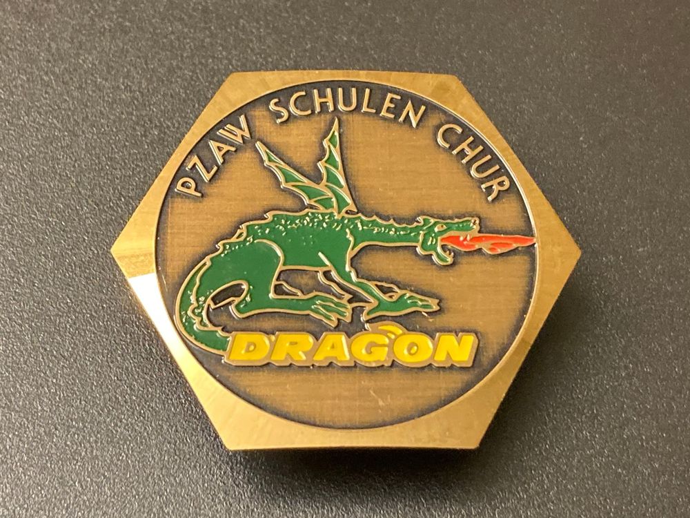 Beret Emblem: Pzaw Schulen Chur DRAGON - Schweizer Armee | Kaufen auf ...