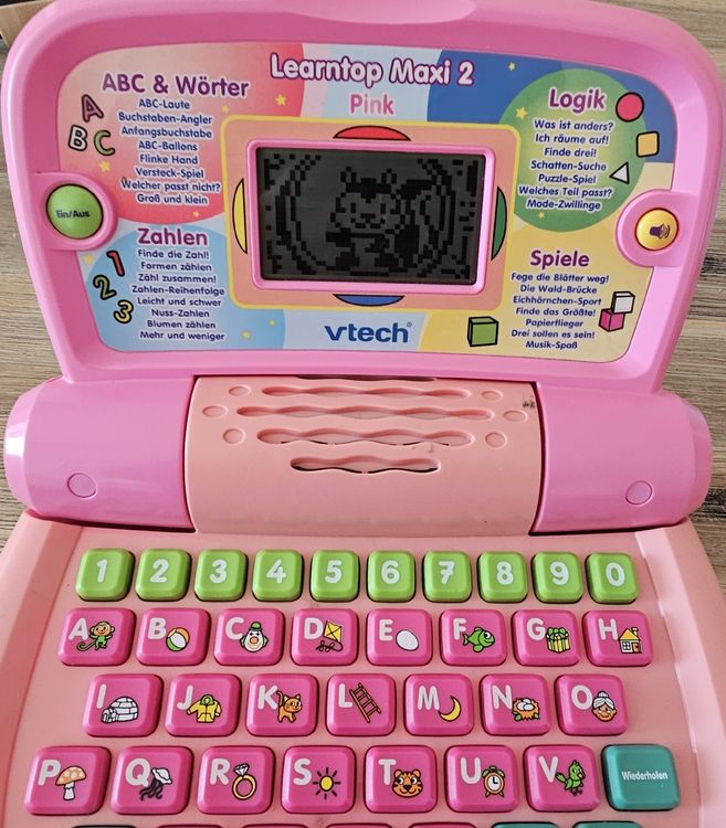 Vtech Learntop Maxi 2 Pink - Spielend lernen für Kinder! (Gebraucht) in ...