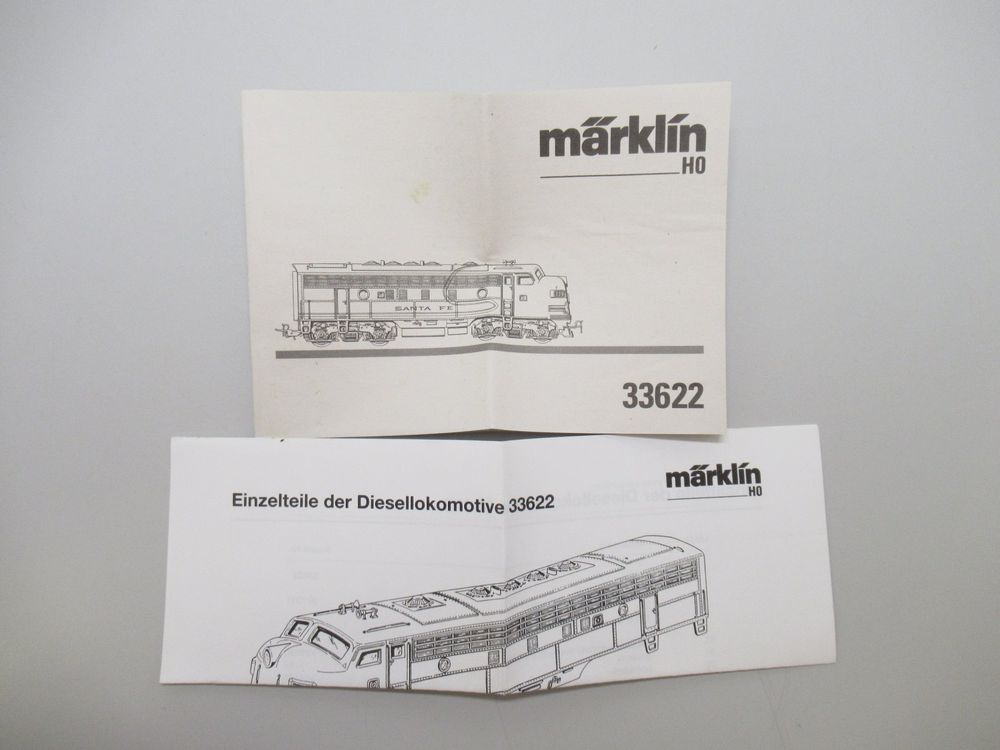 Märklin 33622 E-Lok EMD F7 A "Santa Fe" AC Analog H0 (Gebraucht) in ...