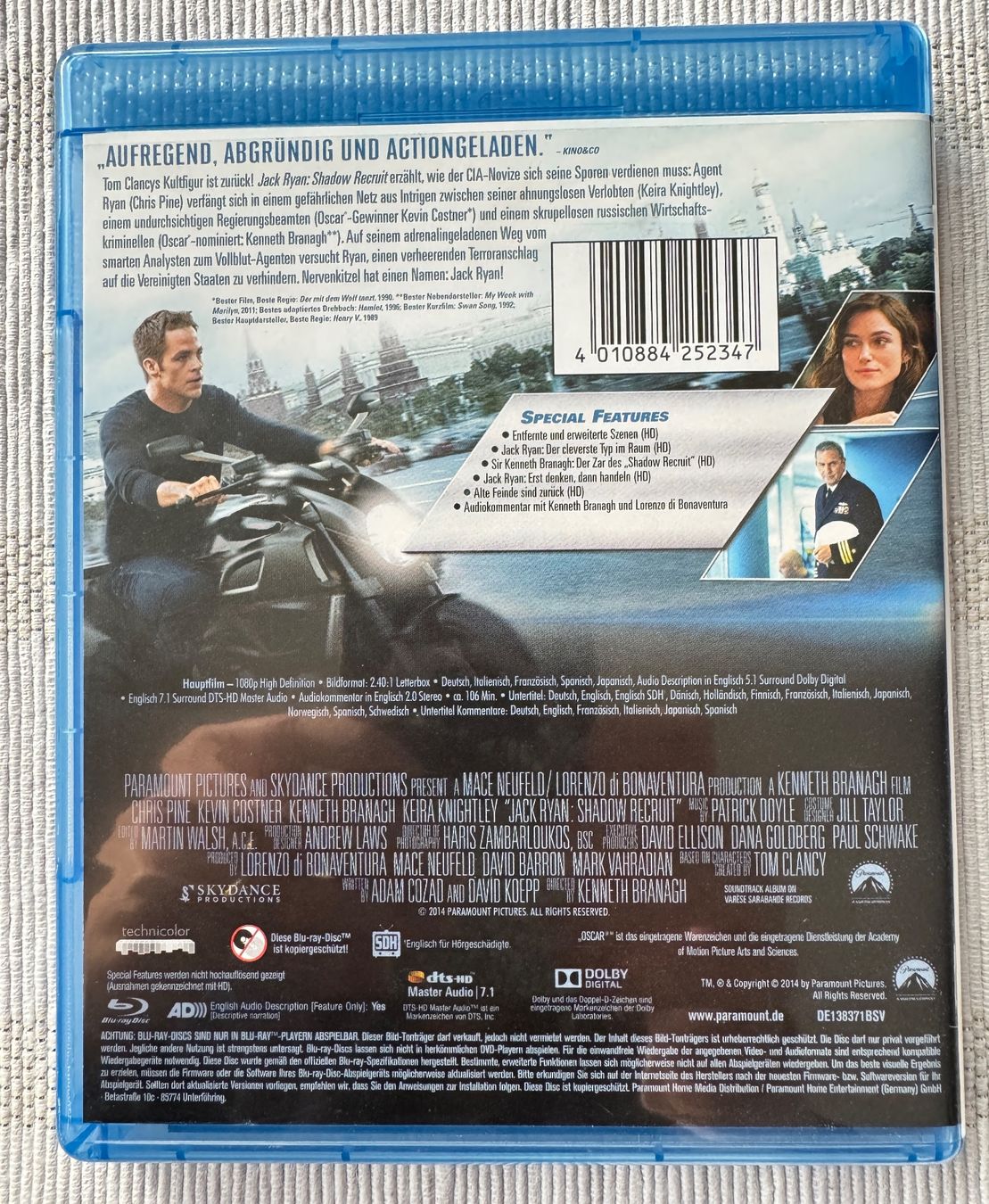 Jack Ryan: Shadow Recruit [Blu-ray] (Gebraucht) in Arbon für CHF 3.5 ...