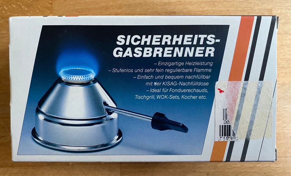 Kisag Gasbrenner Sicherheit Rechaud fein regulierbare Flamme | Kaufen auf Ricardo