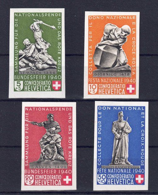 PP 1940, B8 - B11, SBK 270.--, postfrisch ** (Neu (gemäss Beschreibung ...