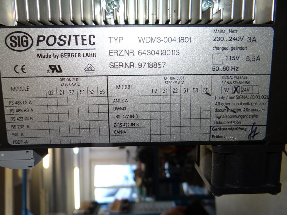 SIG Positec Motor-Steuerung (Gebraucht) in Ulisbach für CHF 250 – nur ...