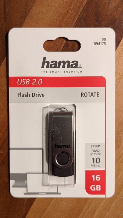 hama USB 2.0 Flash Drive 16GB (Neu und originalverpackt) in für CHF 3.1 ...