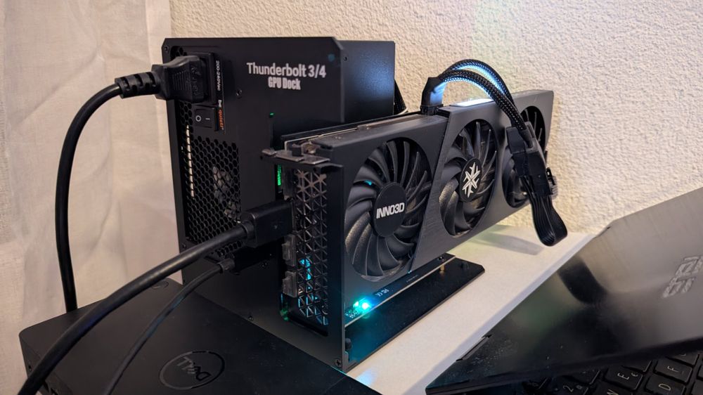 Externe eGPU Docking inkl. GeForce RTX 4070ti und BeQuiet NT (Neu ...