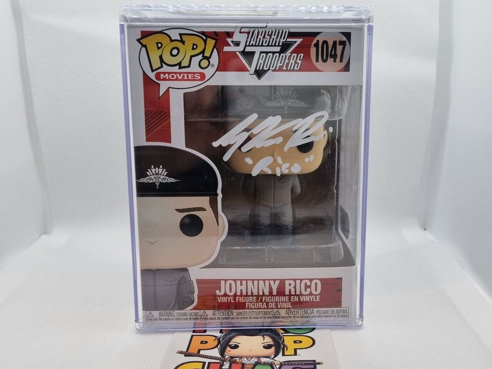 Funko POP! Johnny Rico signed by Casper Van-Dien (Neu (gemäss ...