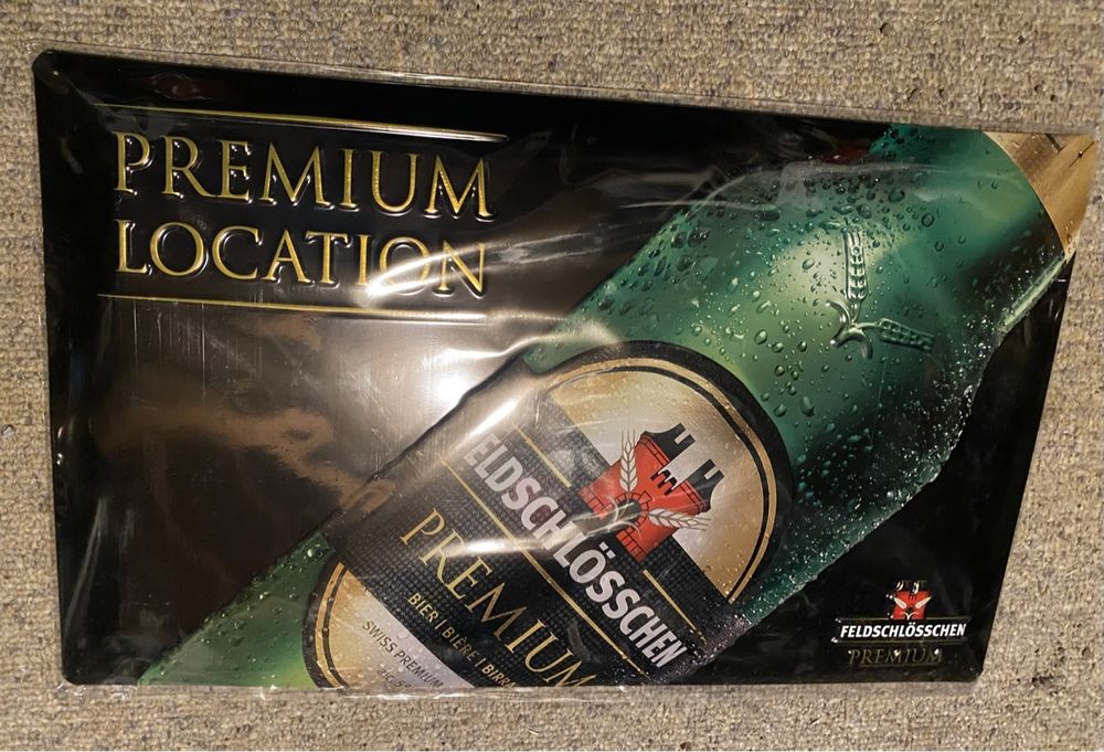 Blechschild Feldschlösschen Premium Bier Werbung (Neu und ...