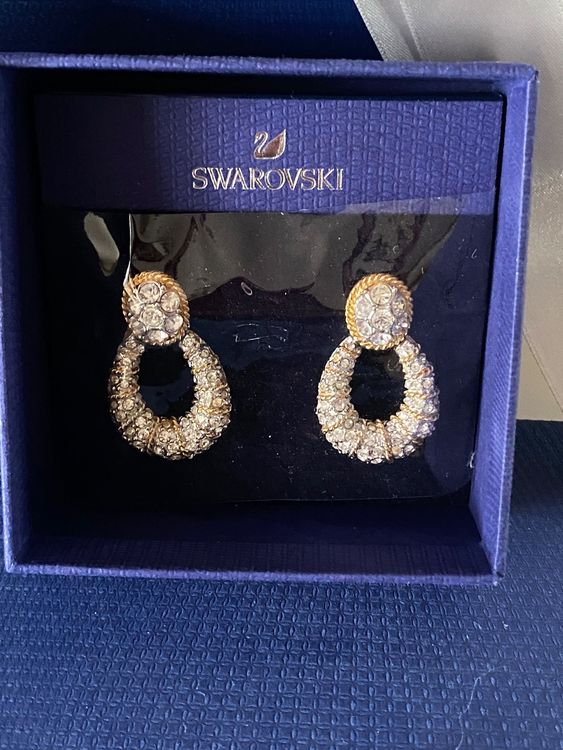 Swarovski Ohrring, Vintage,18k vergoldet Neu original verpac (Neu und originalverpackt) in ...