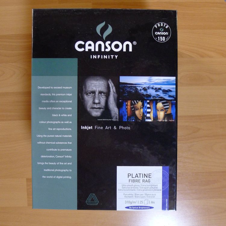 5x Photopapier Canson Platine Fibre Rag A4 25St. (Neu und ...