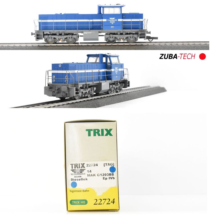 Trix 22724 Diesellok MAK G12003 BB TB H0 GS Analog mit OVP (Gebraucht ...