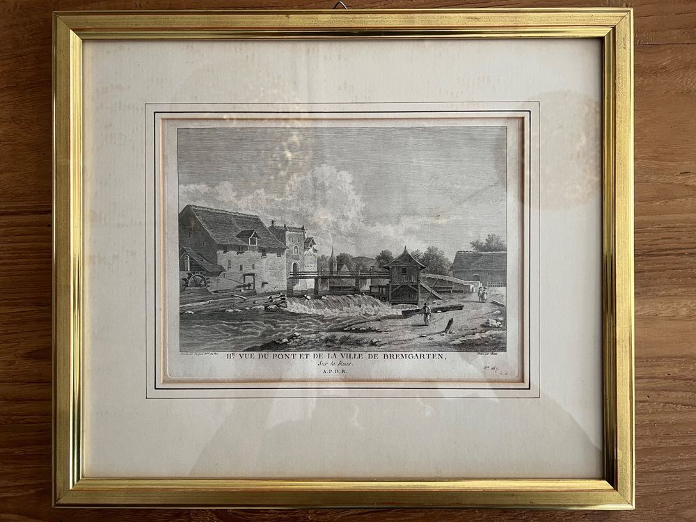 Bremgarten Stich Vue du Pont et de la Ville, Sur la Russ (Gebraucht) in Künten für CHF 99 – mit ...