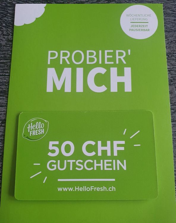 HelloFresh Gutschein/Geschenkkarte 50.- | Kaufen auf Ricardo