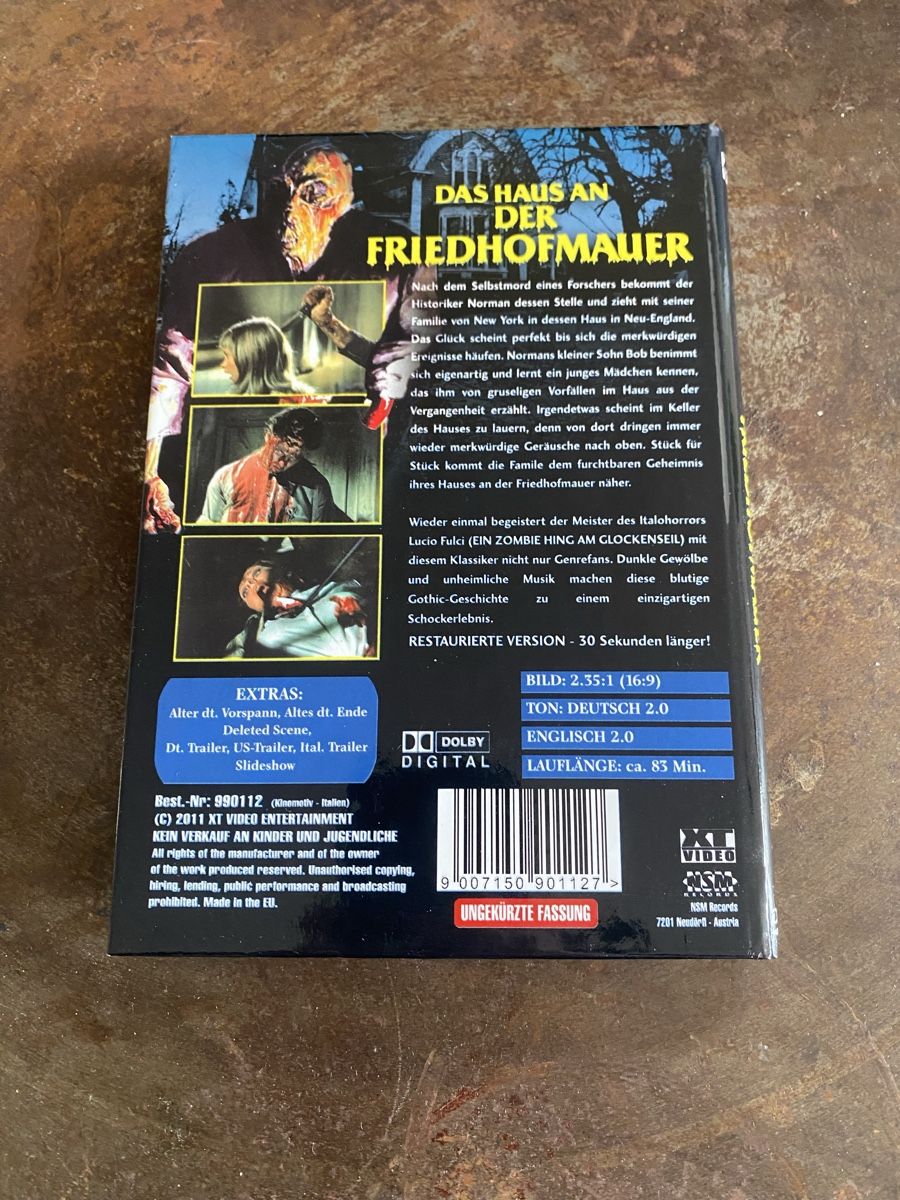 Das Haus an der Friedhofsmauer - XT Video Kl. Hartbox Fulci (Gebraucht ...