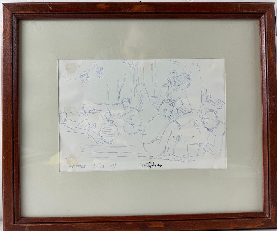 Wilhelm Dietschi (1899-1978) Tuschezeichnung Handsigniert (Gebraucht) in Neuhausen am Rheinfall ...